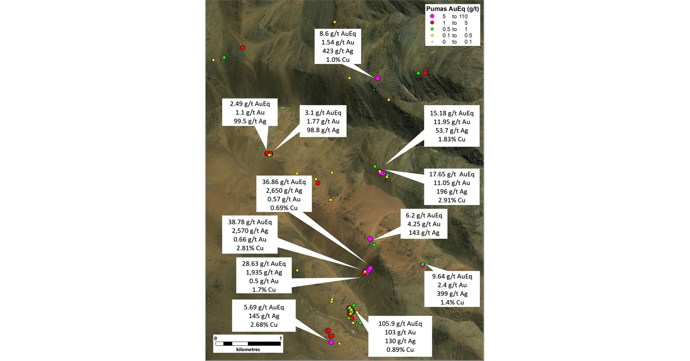 Sable Receives 103 g/t Au at the Newly Discovered Los Pumas Project and ...