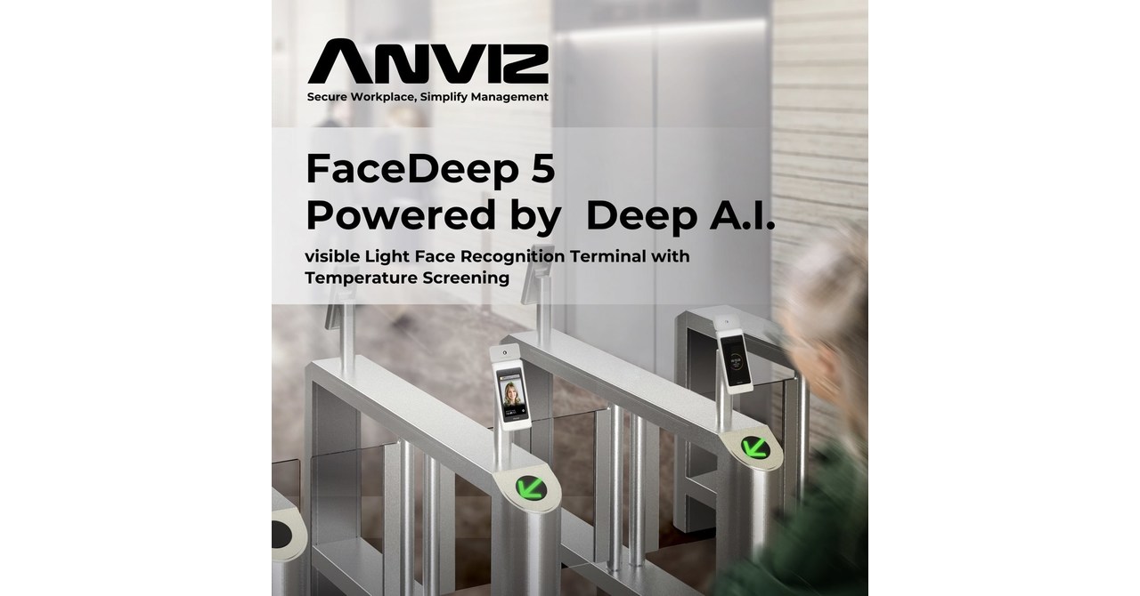 ANVIZ Biometric face terminal with mask and temperature alerts helps ...