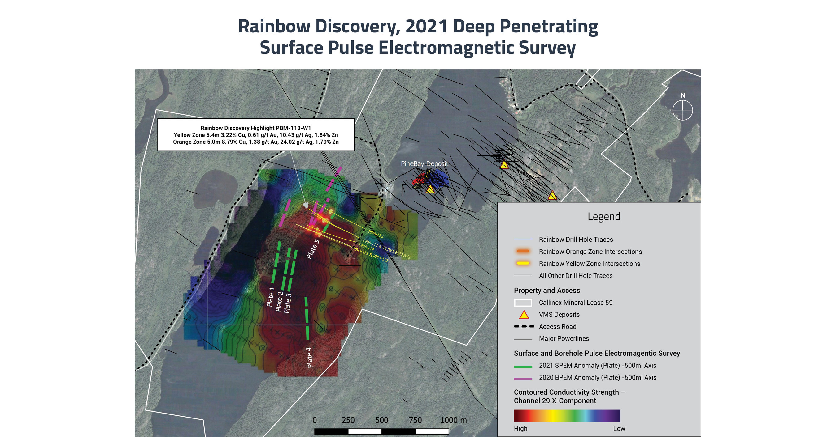 Callinex Identifies 1km of Highly Conductive Anomalies Along Strike ...