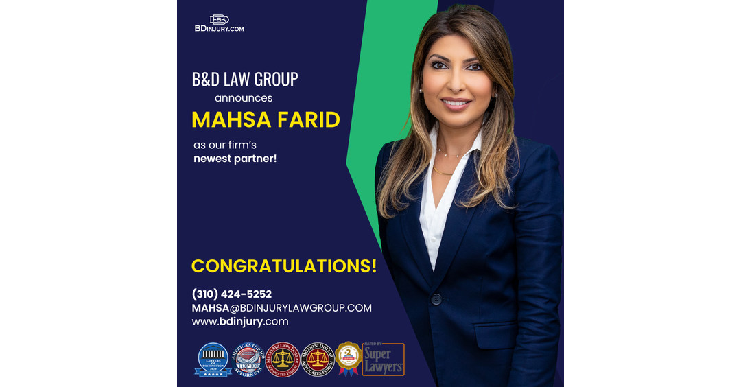 B&D Law Group Names Mahsa Farid, Esq. as Newest Partner