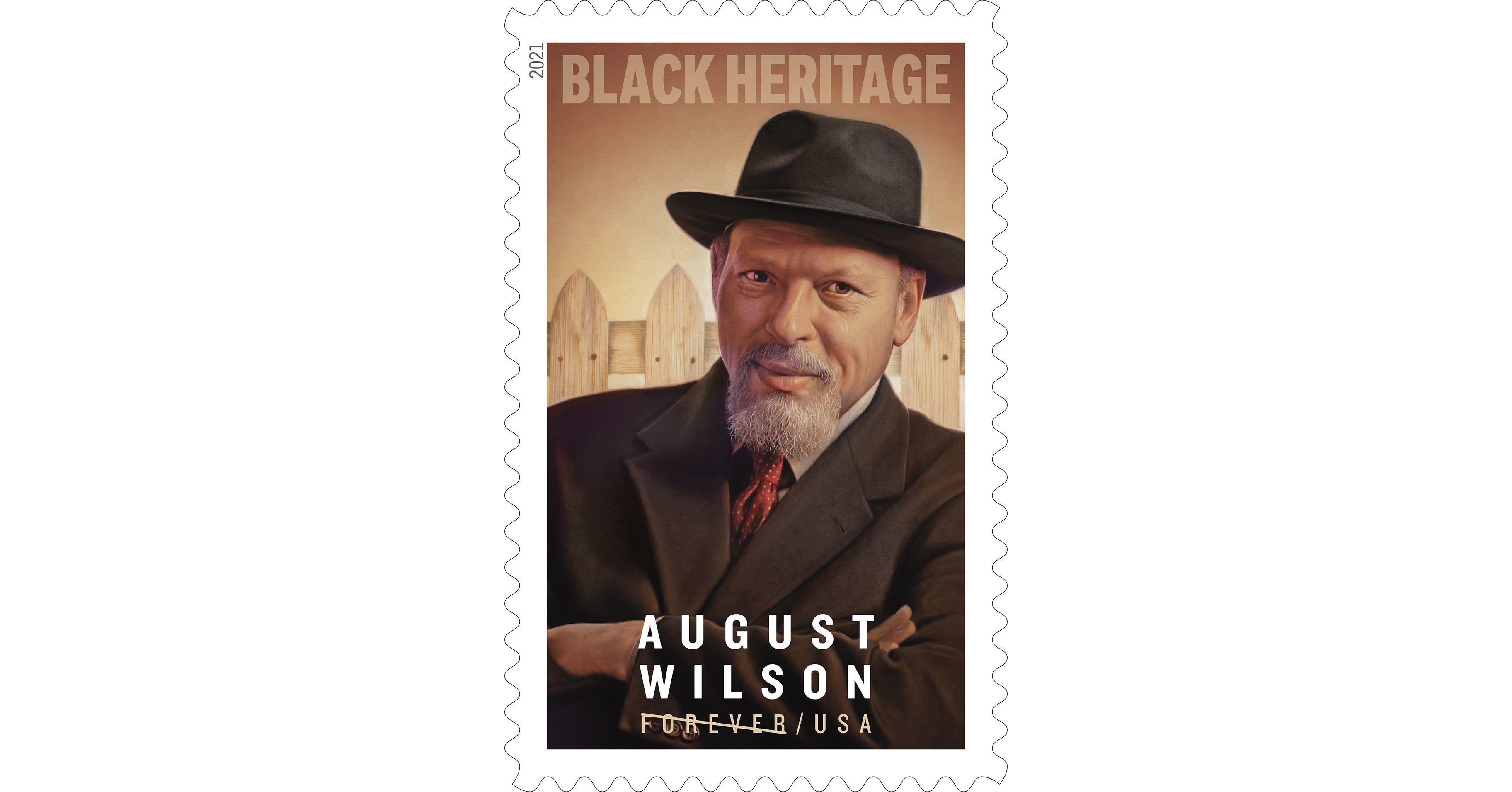 44th Black Heritage Stamp, Honoring Legendary Playwright August Wilson ...