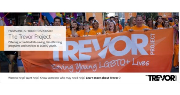 Panasonic Pledges Support for LGBTQ Youth with Donation to The Trevor ...