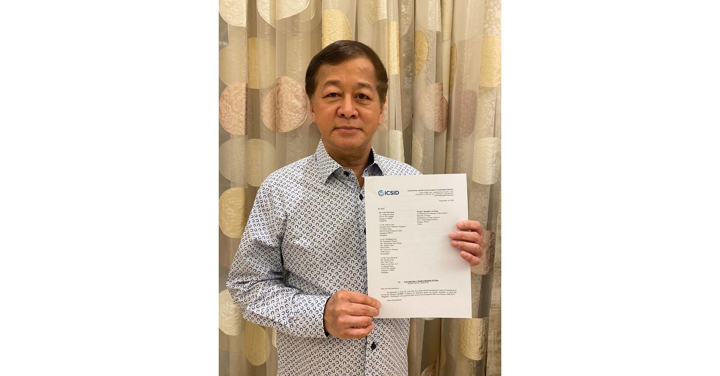 Singaporean-Chinese Businessman Goh Chin Soon has Filed With the ...