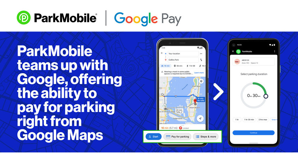 ParkMobile teams up with Google offering the ability to pay for parking ...