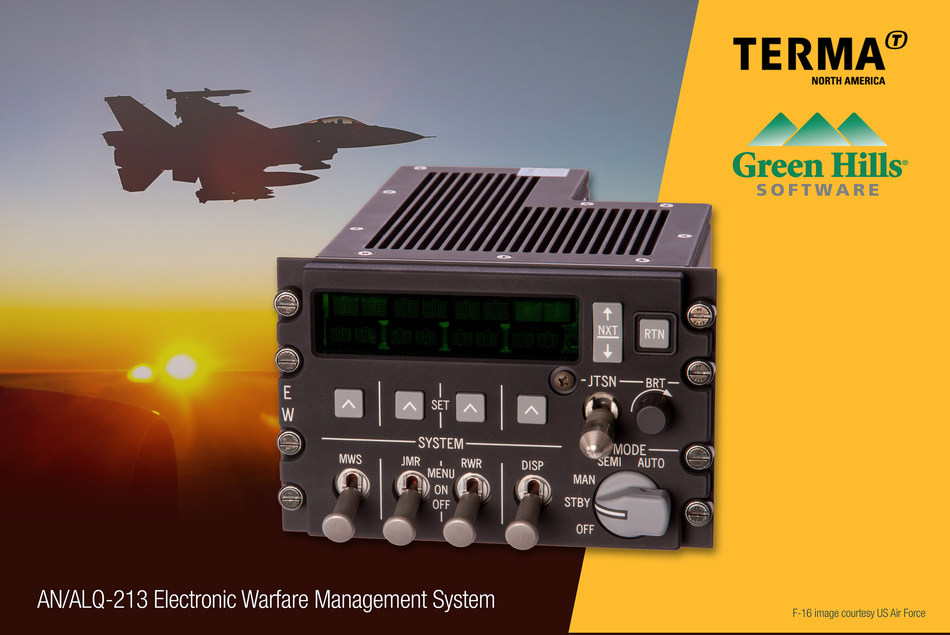 Terma Selects INTEGRITY-178 tuMP RTOS for Next-Gen Electronic Warfare ...