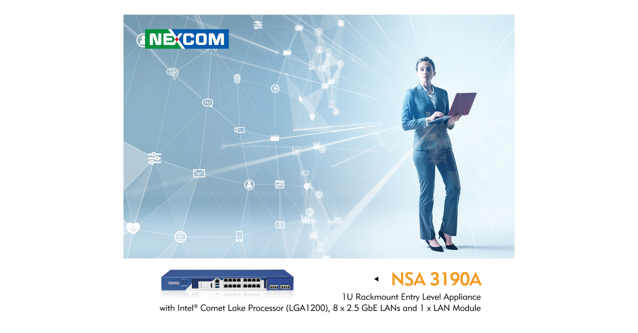 Wi-Fi 6 Environments Welcome NEXCOM's Newest Network Appliance, NSA3190A