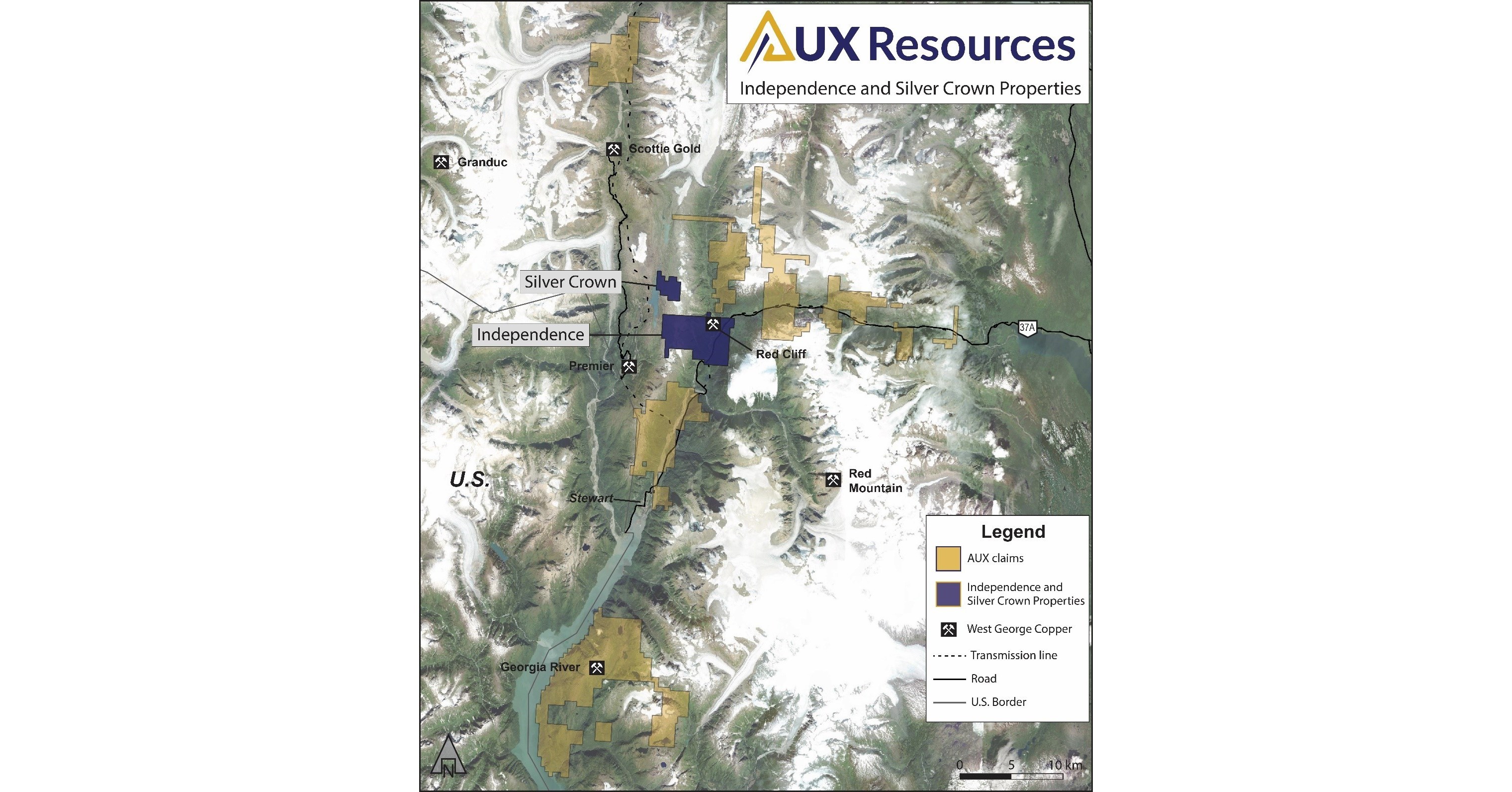 AUX Reports High-grade Results from Independence and Silver Crown