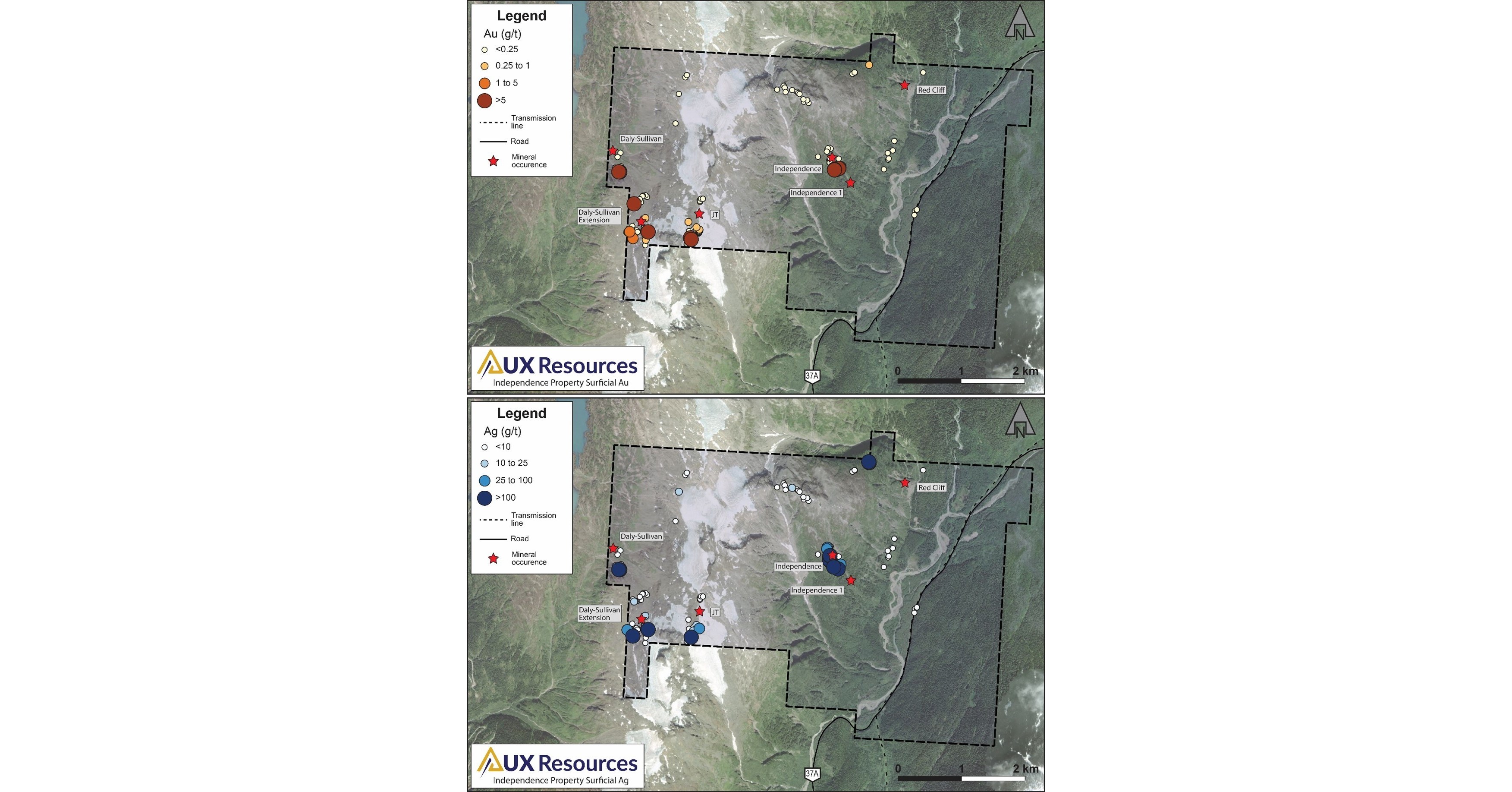 AUX Reports High-grade Results from Independence and Silver Crown