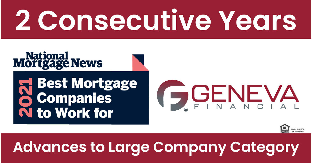 For Second Consecutive Year, Geneva Financial Named Among Best Mortgage ...