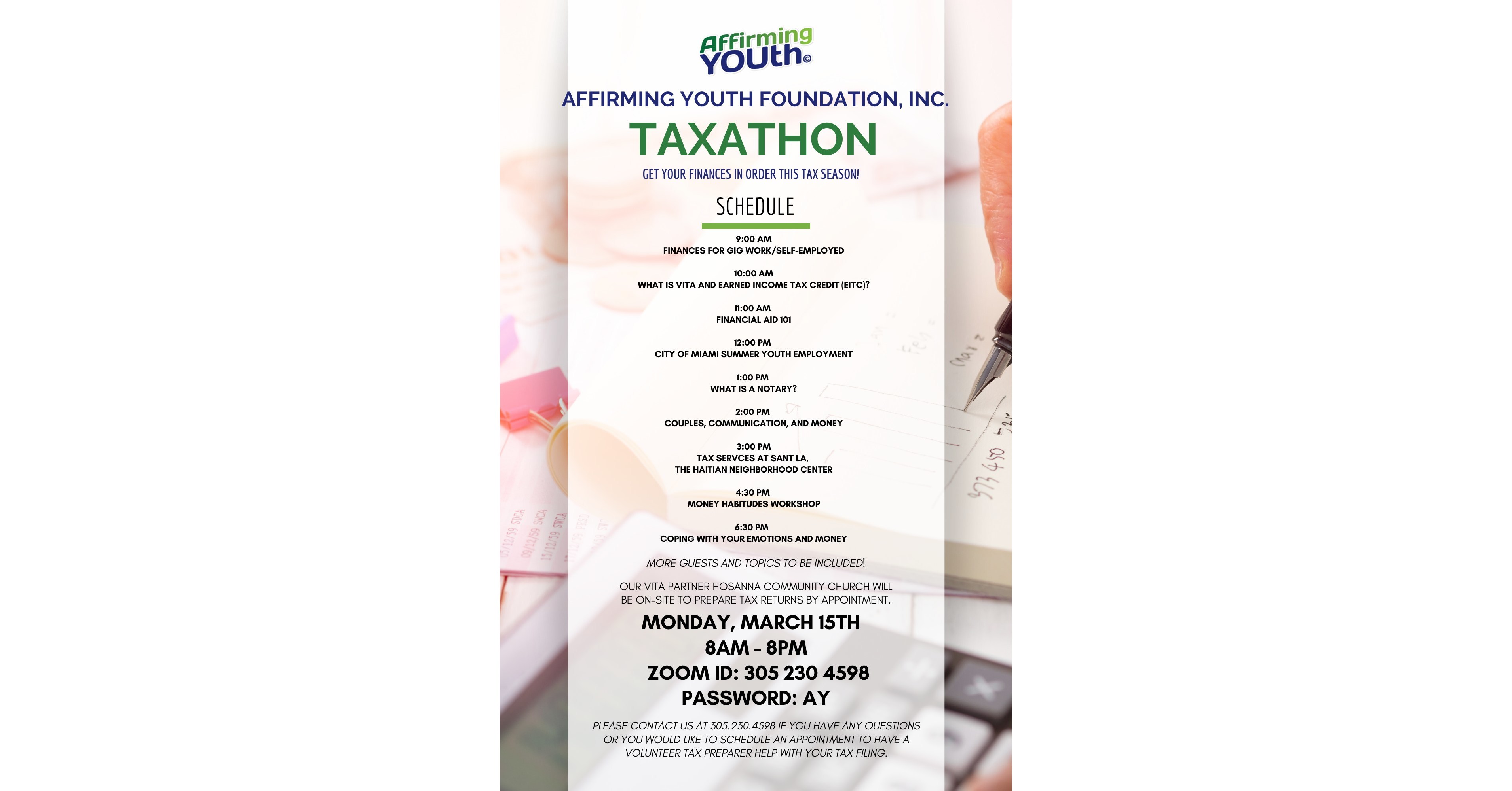 Affirming YOUth Foundation, Inc. to Host Its Very First Taxathon on ...