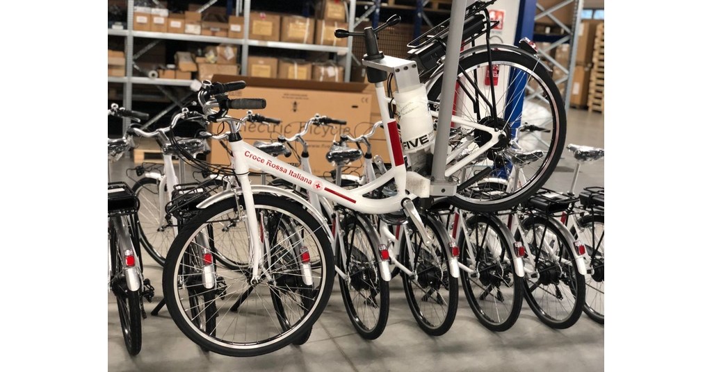 Italian Red Cross Services are Also Available by e-Bikes