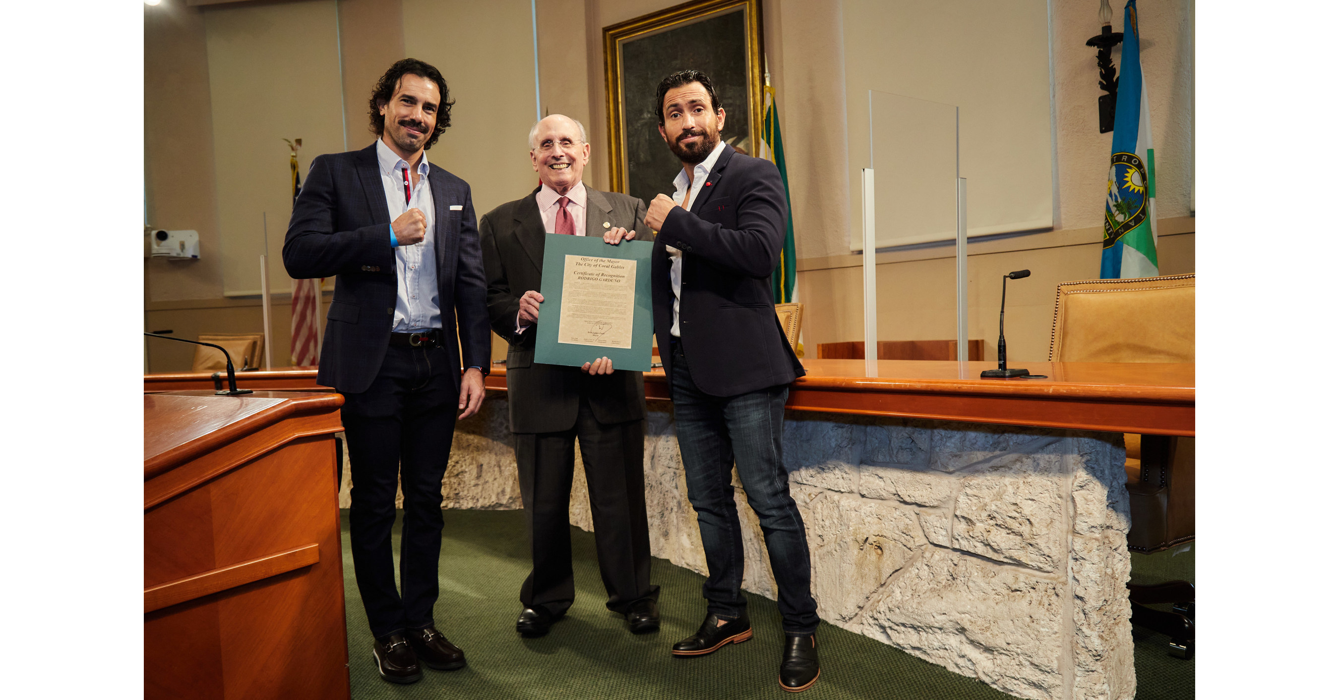 El fundador de 54D Rodrigo Garduño y el Head Coach Rodrigo De Ovando ...