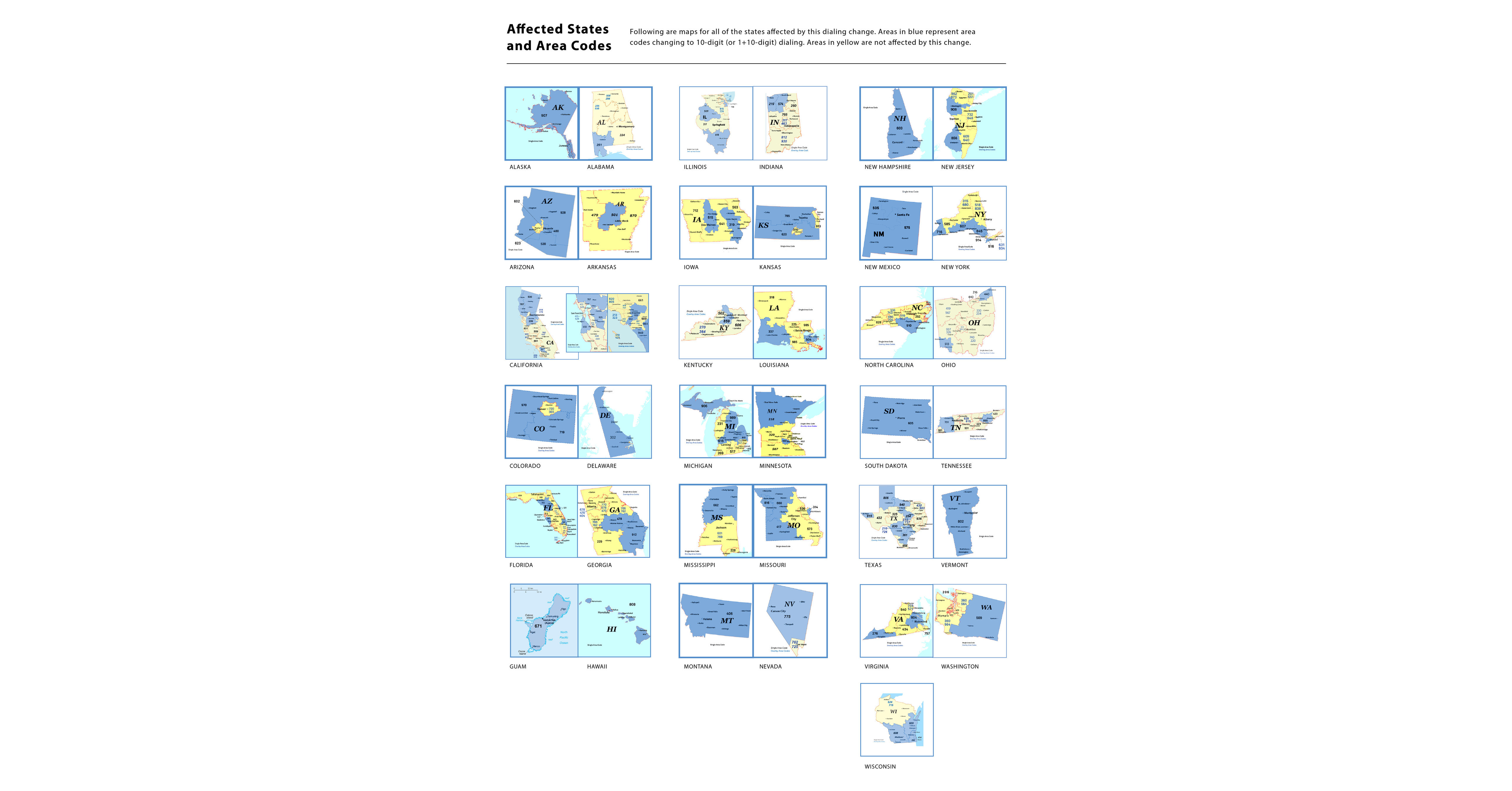 New Dialing Procedure For Customers In 82 Area Codes In 36 States!