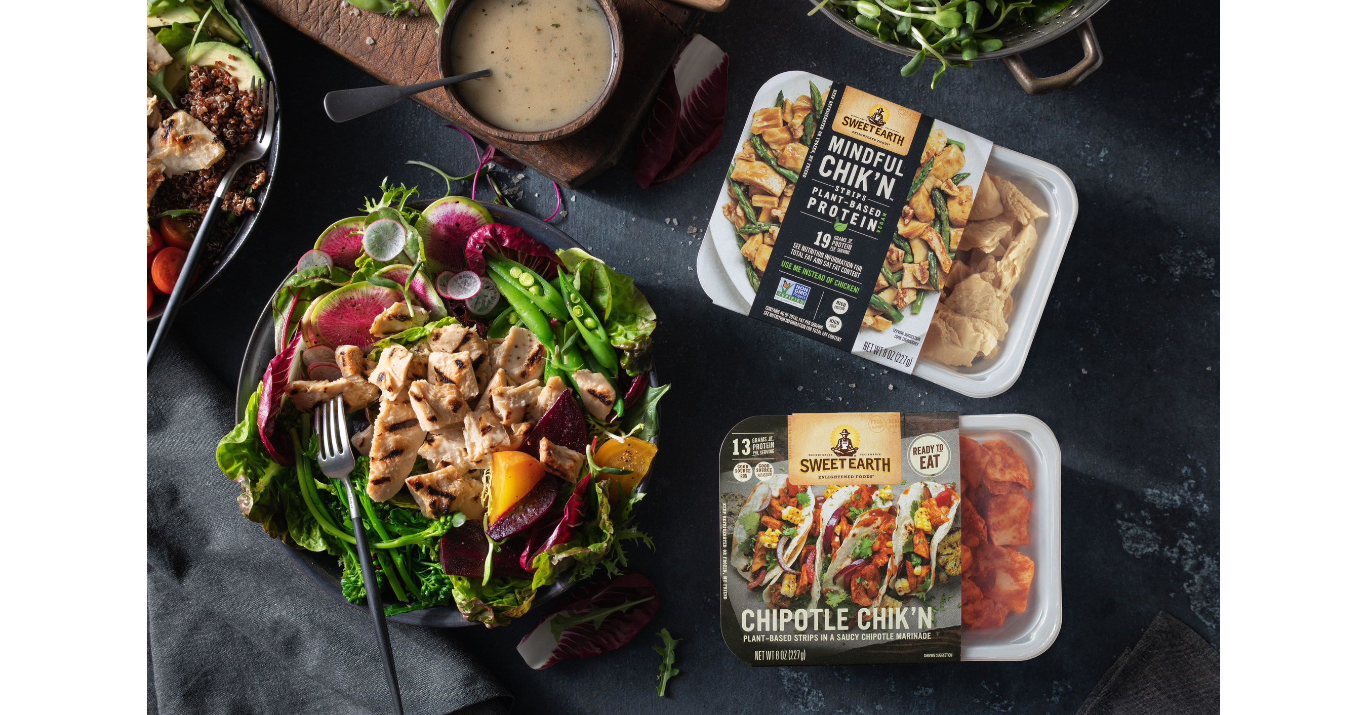 Sweet Earth Foods Announces Three New Plant-Based Mindful Chik'n™ Flavors