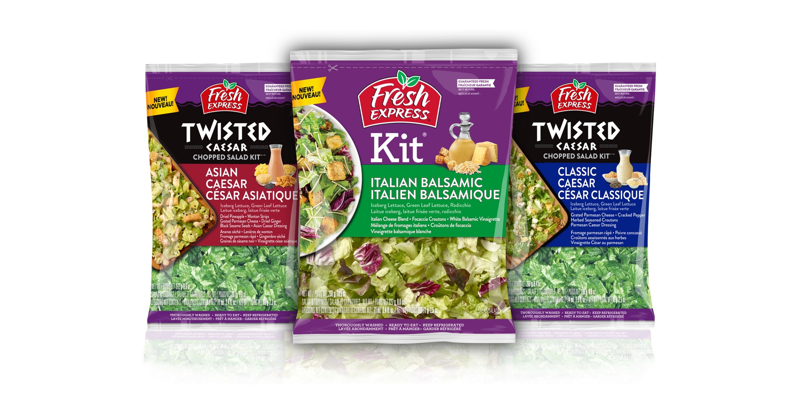 Fresh Express lance trois nouveaux ensembles pour salades au Canada