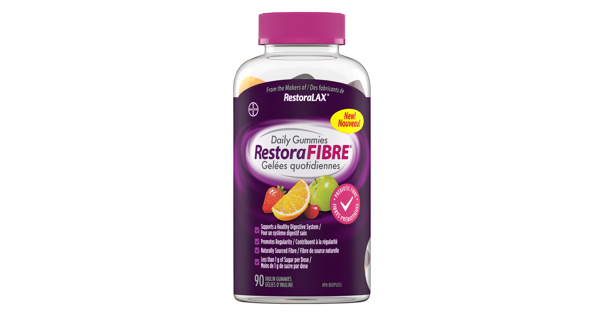 New RestoraFIBRE® Daily Gummies offers convenient source of fibre