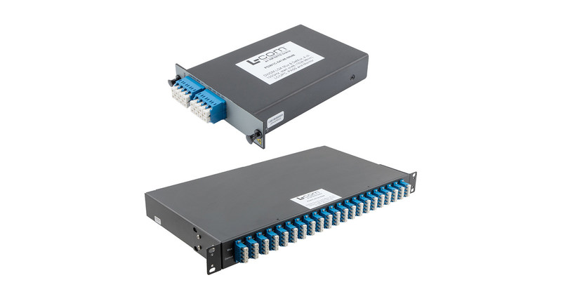 L-com Debuts Passive DWDM Mux and Demux Cassettes and 19" Rack-Mount Units