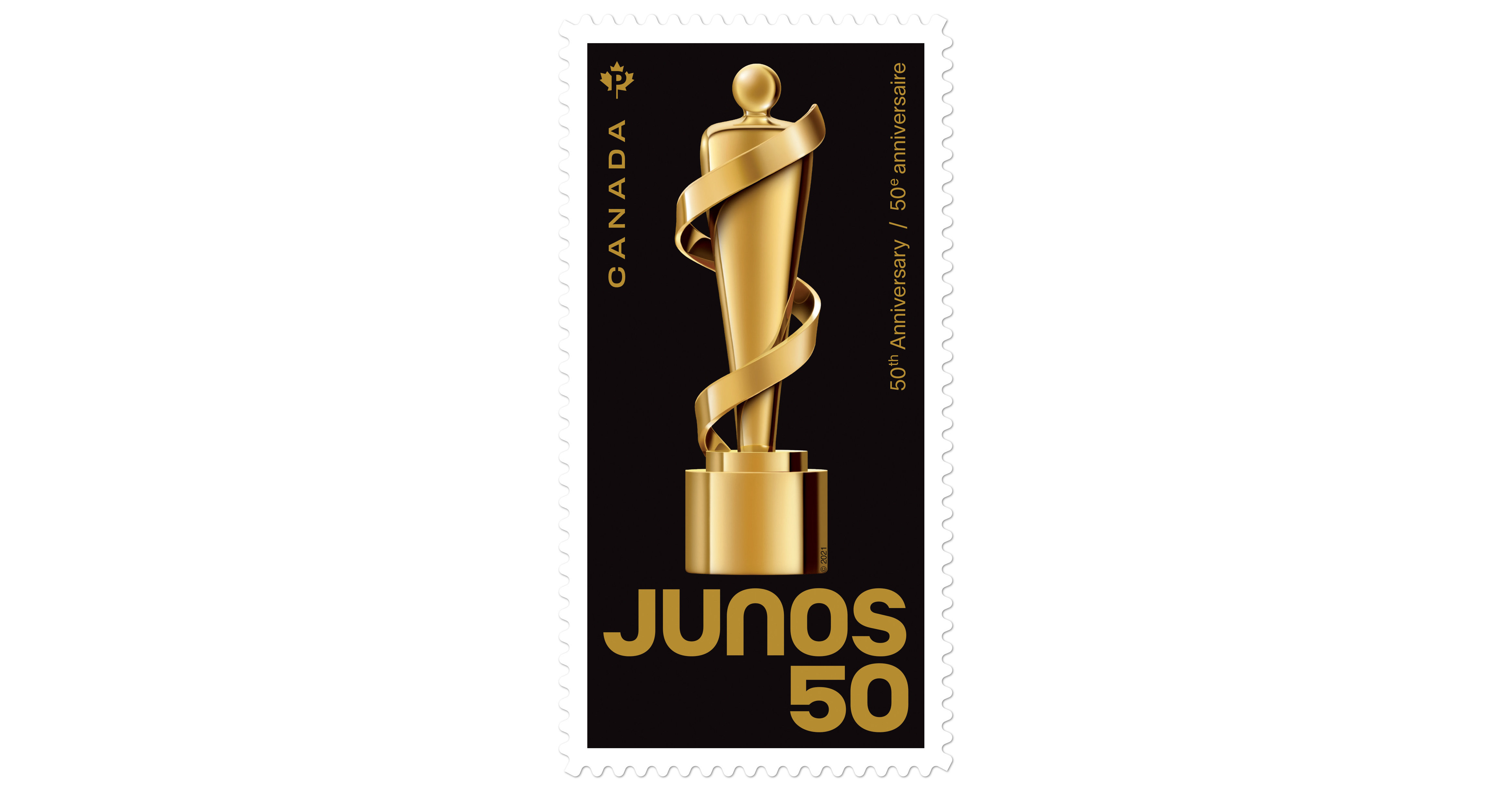Canada Post celebrates the JUNO Awards' golden anniversary