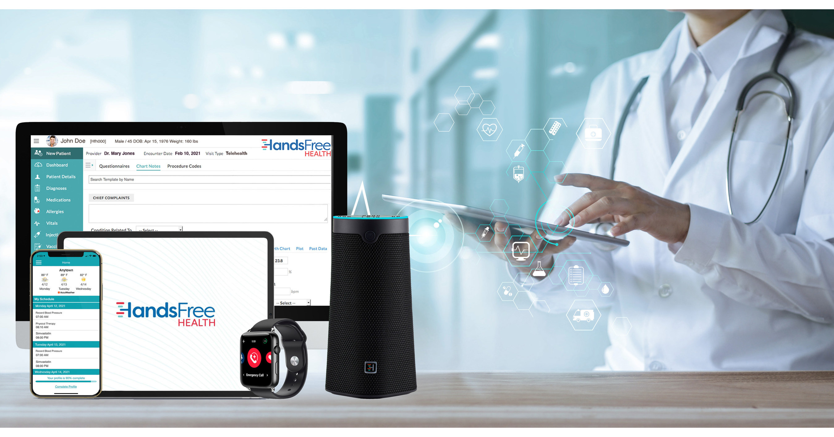 HandsFree Health's HIPAA Compliant Voice Platform Now Enables Remote ...