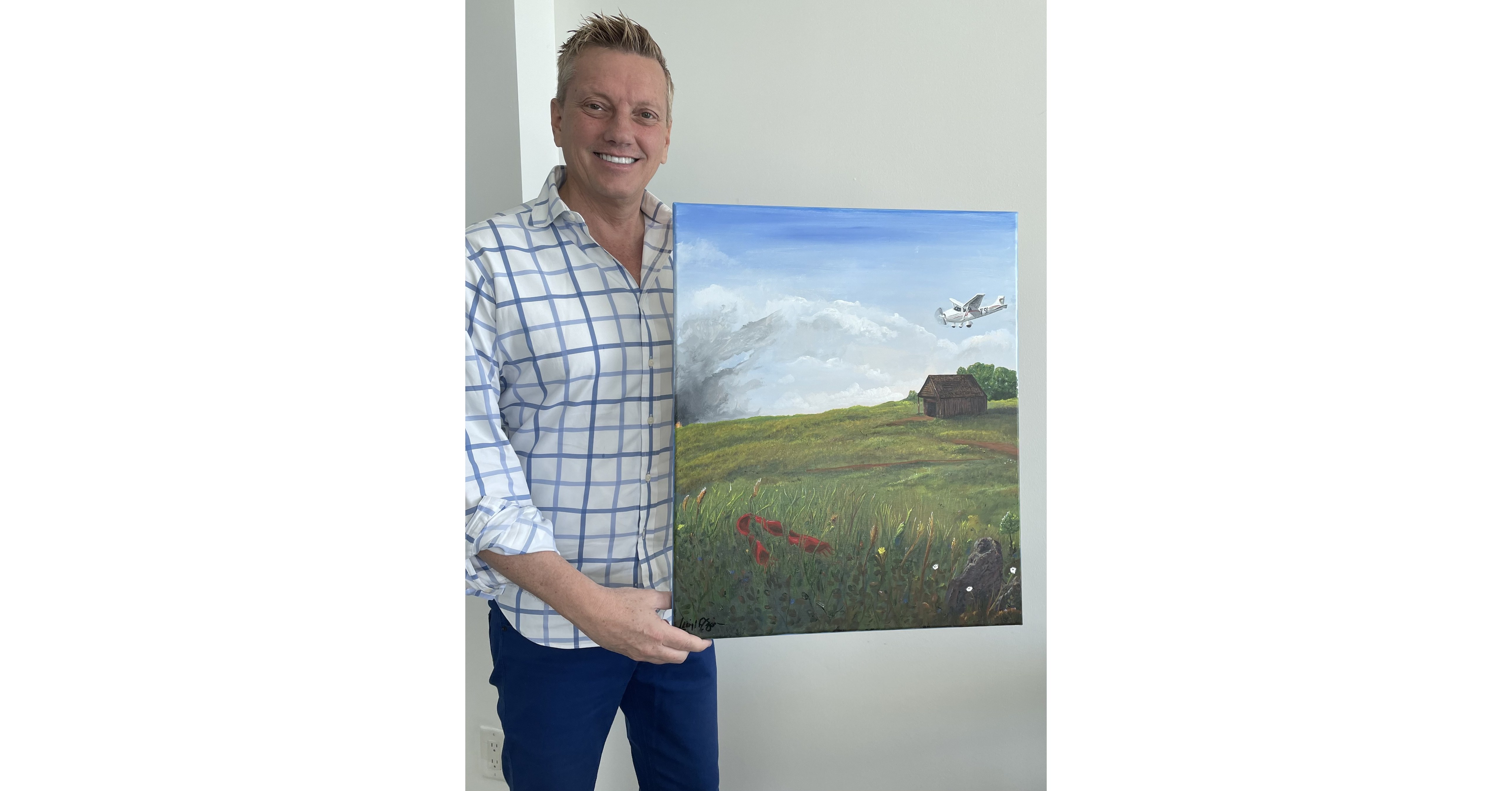 Craig Biorn Displays the Original Book Cover Painting of Bilan's ...