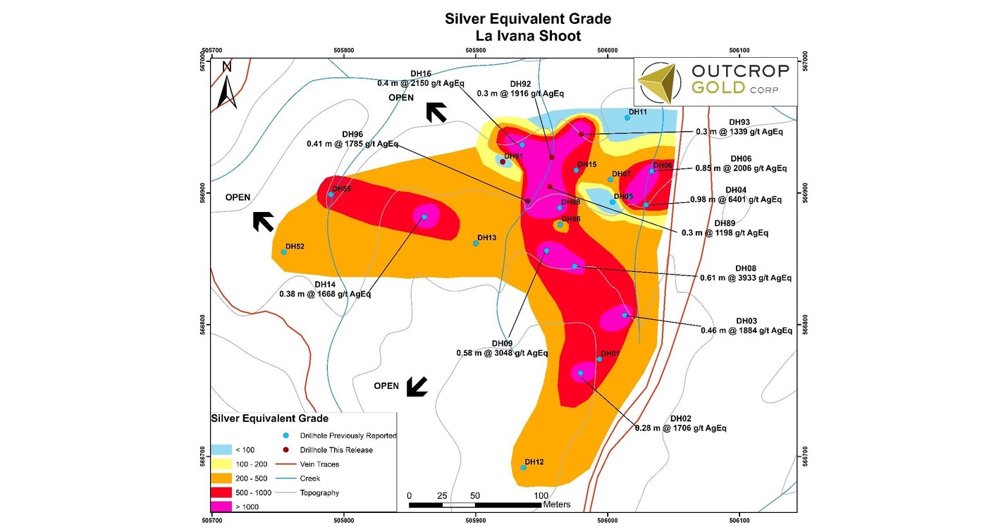 Outcrop Continues To Delineate and Expand La Ivana with Intercepts ...