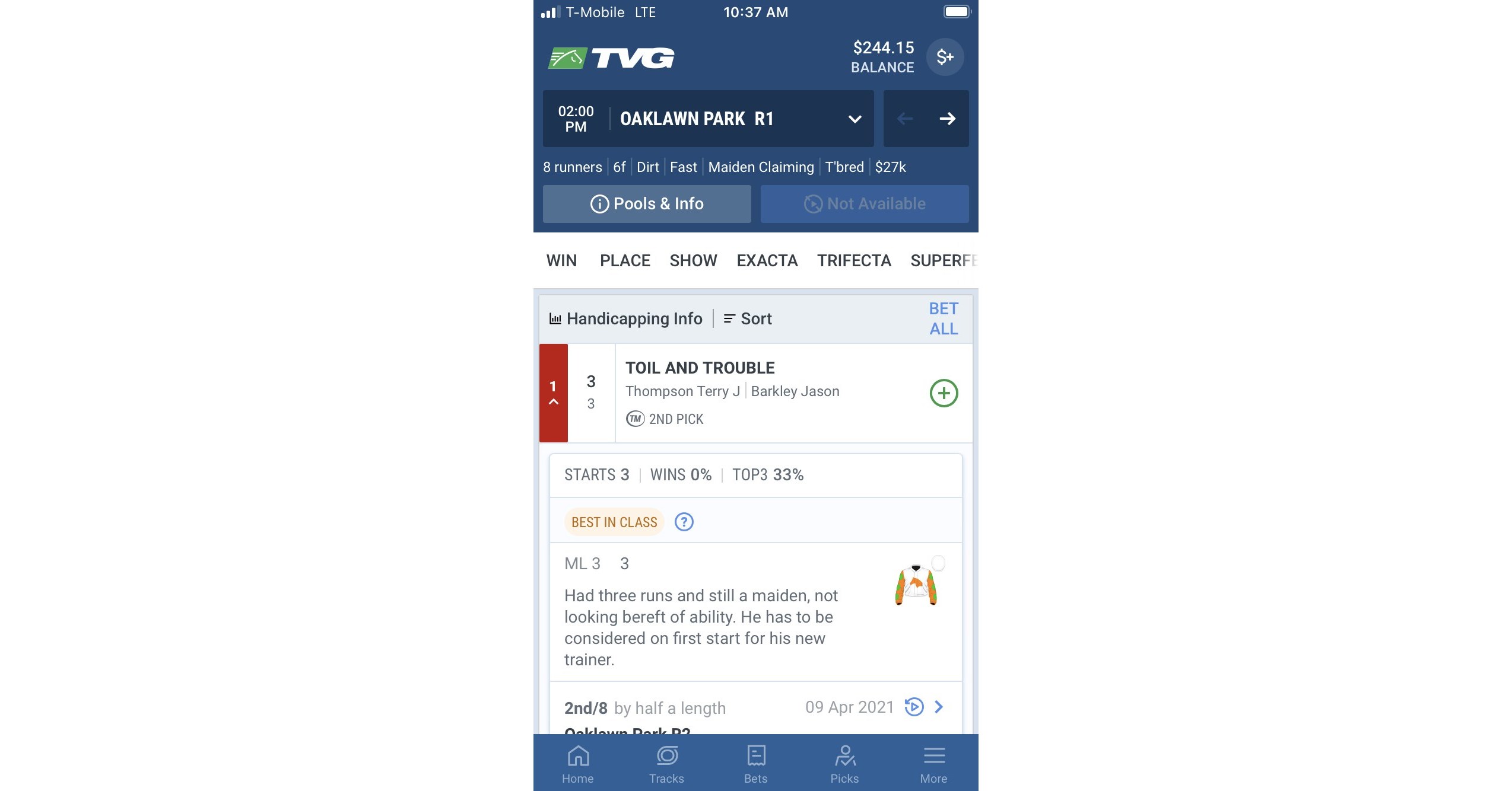 TVG Upgrades Wagering App with Enhanced Features and Handicapping Data ...
