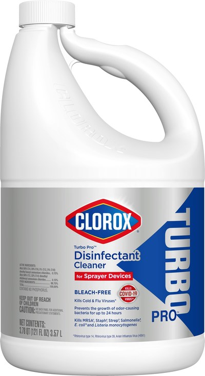 CloroxPro® Introduces the Clorox® TurboPro™ Electrostatic Sprayer and ...