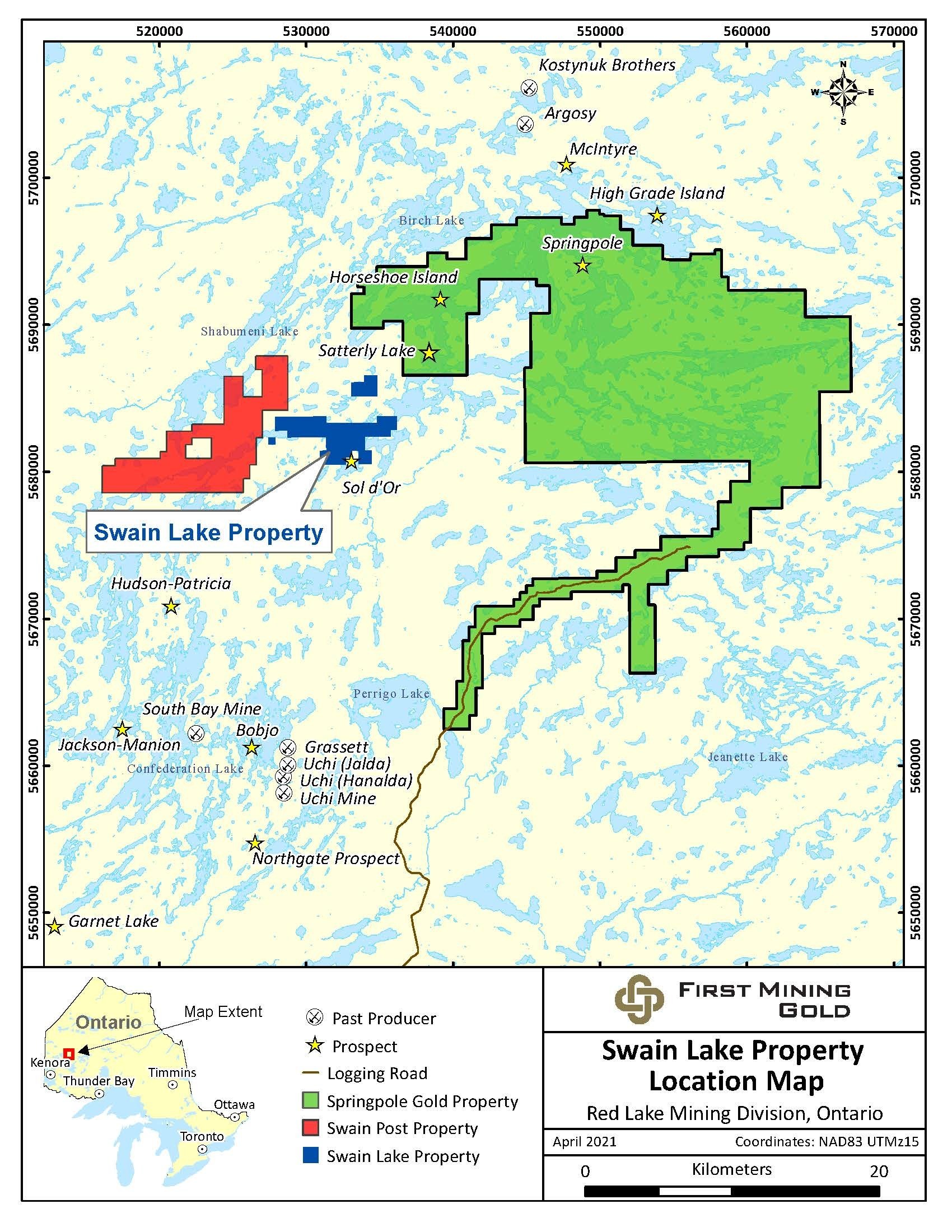 First Mining Gold Options Additional Land Package Near Springpole Gold ...