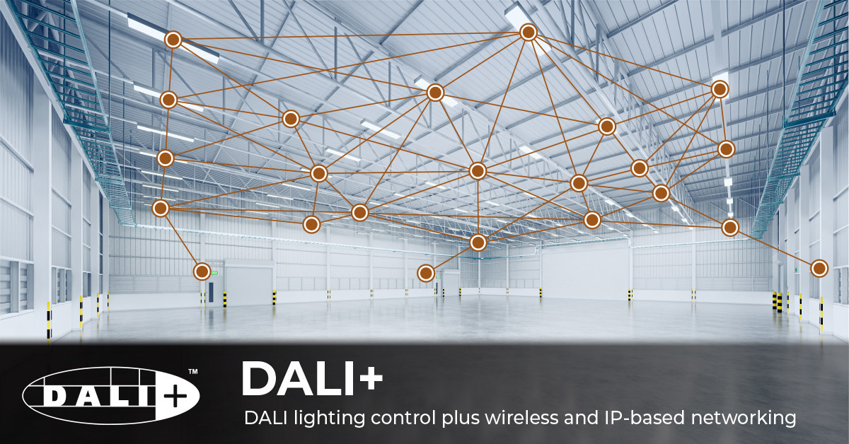 DALI+ delivers DALI lighting control with wireless and IP-based networking