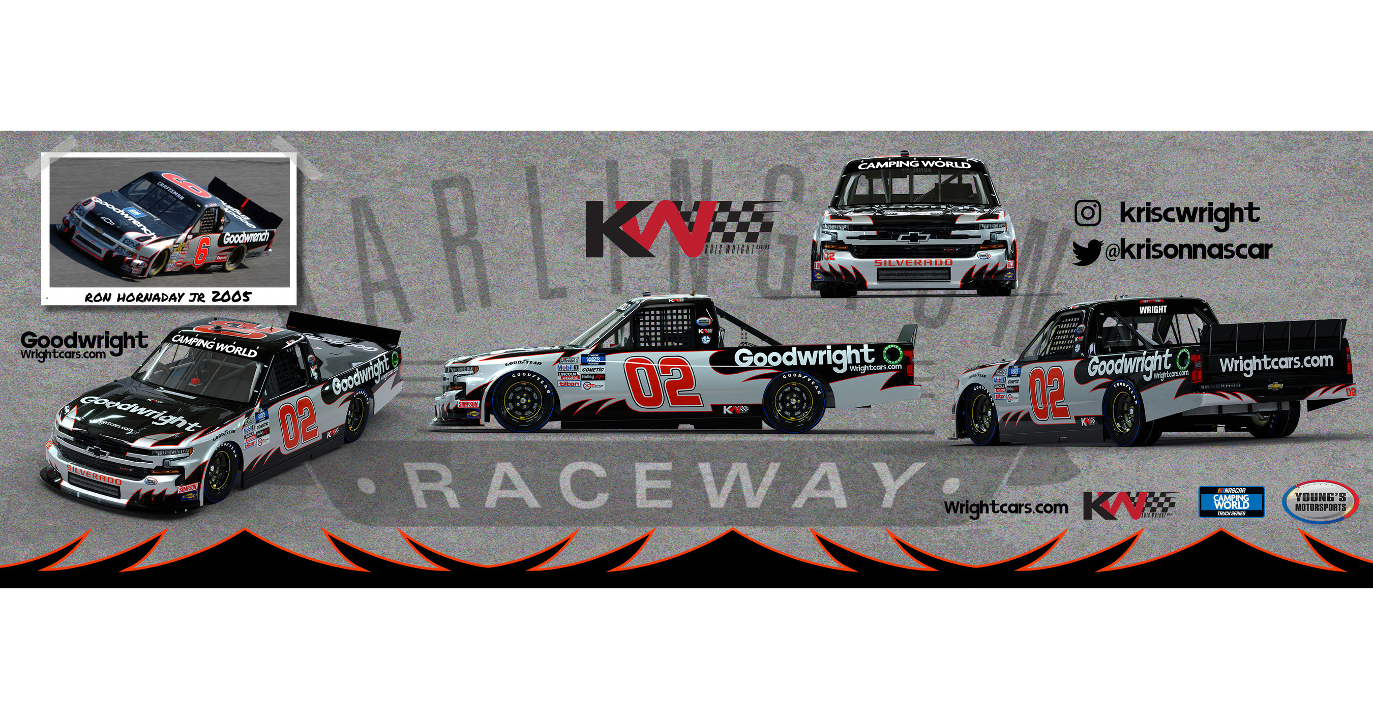 Kris Wright to Honor Ron Hornaday, Jr., with Throwback Weekend Paint ...