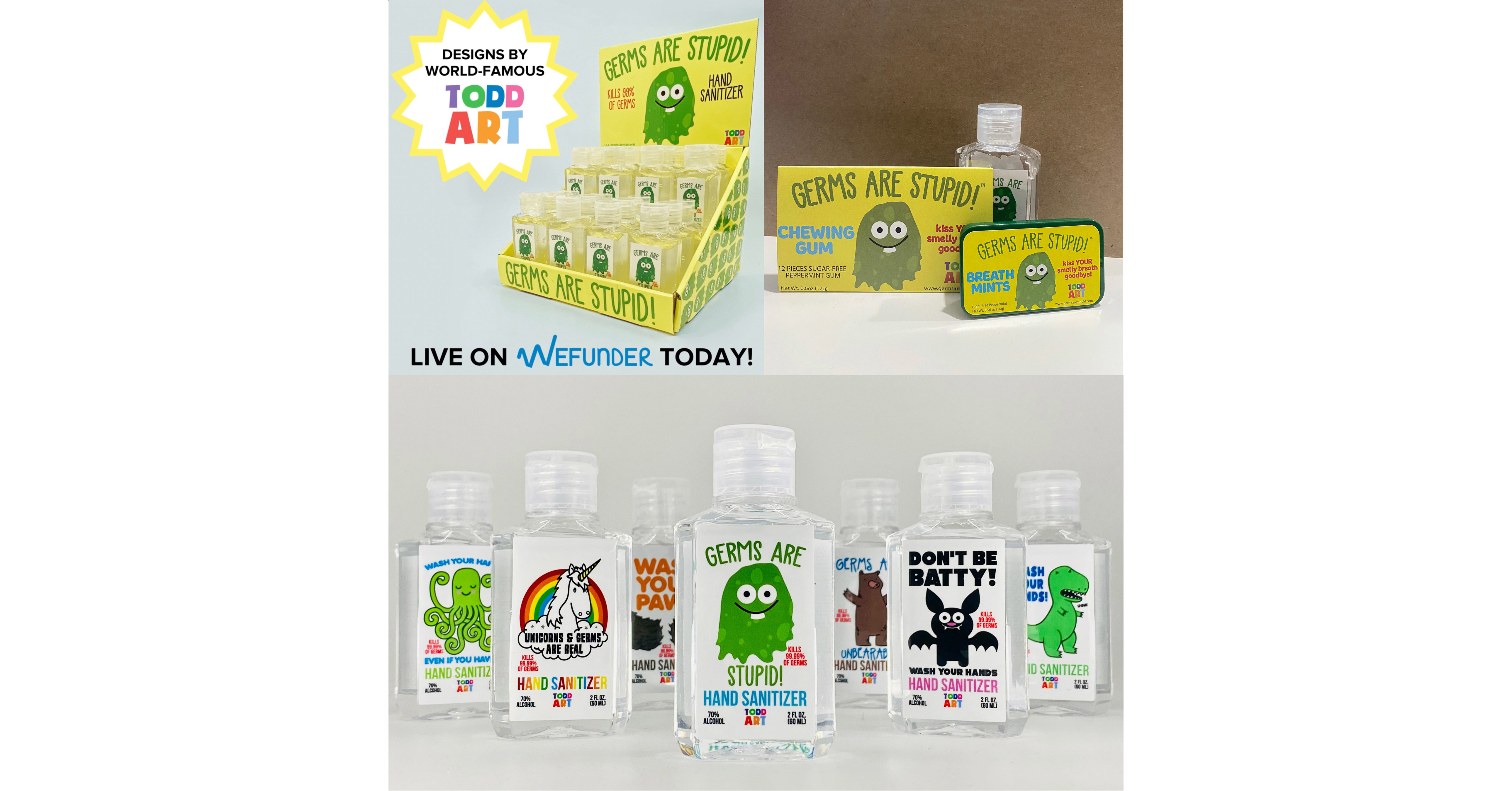 Germs, Inc. Announces Crowdfunding Raise for GERMS ARE STUPID Line of ...