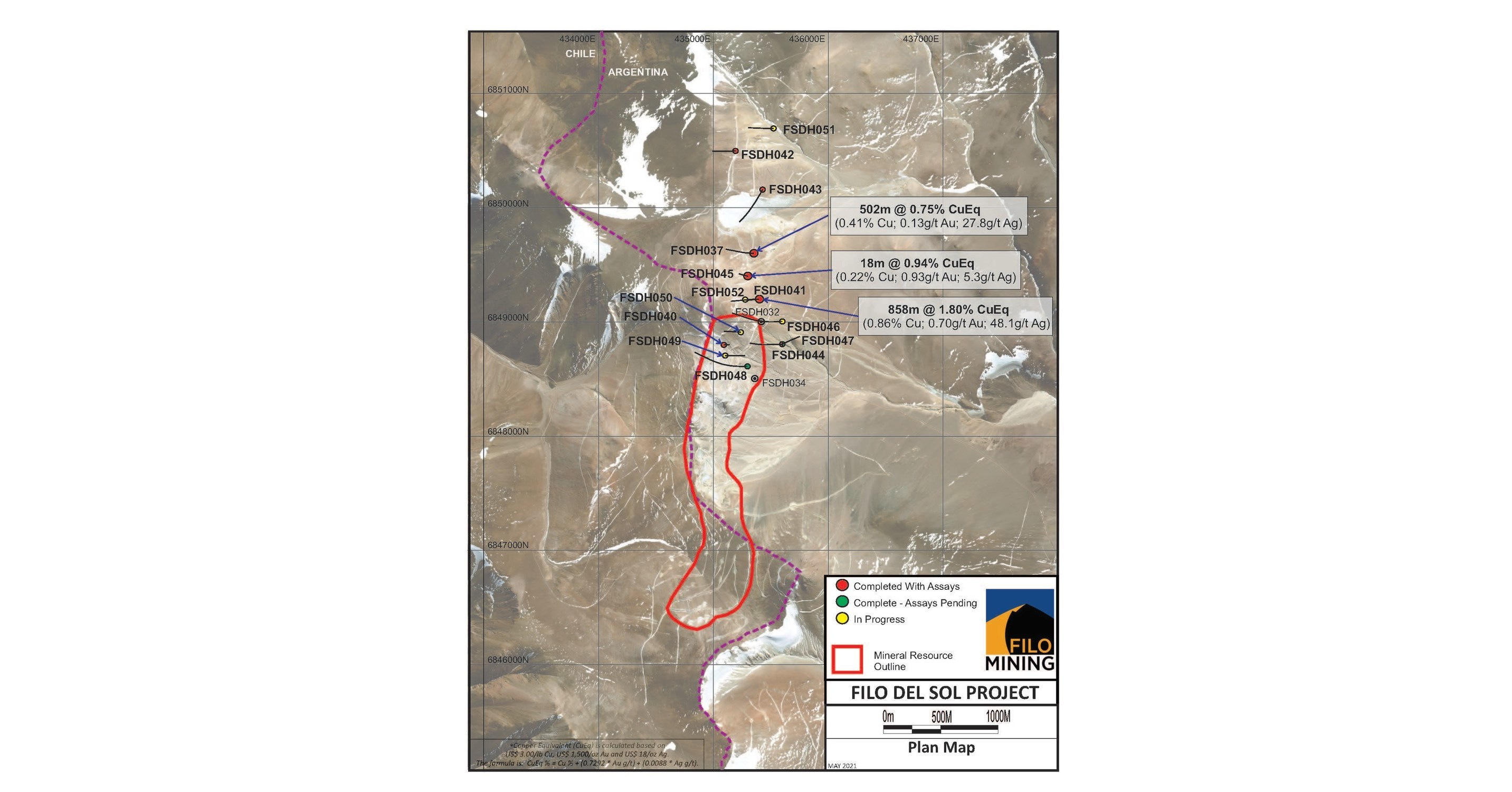 Filo Mining Reports 858m at 1.80% CuEq; Discovers New High-Grade Feeder ...