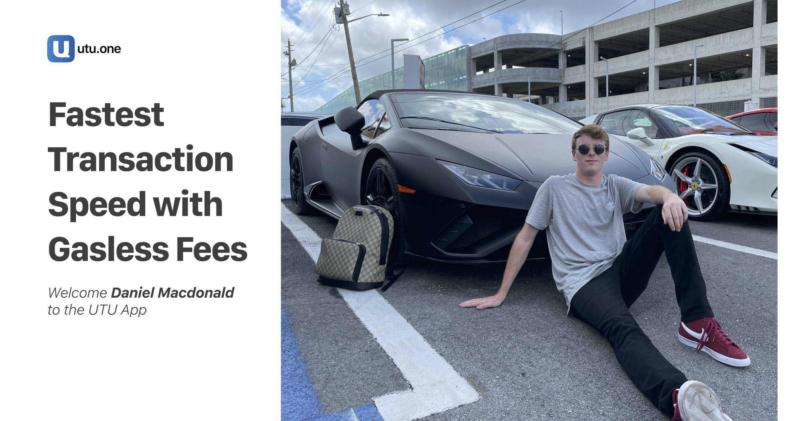 Social Media Sensation and Luxury Car Enthusiast Goes Gasless With UTU.ONE