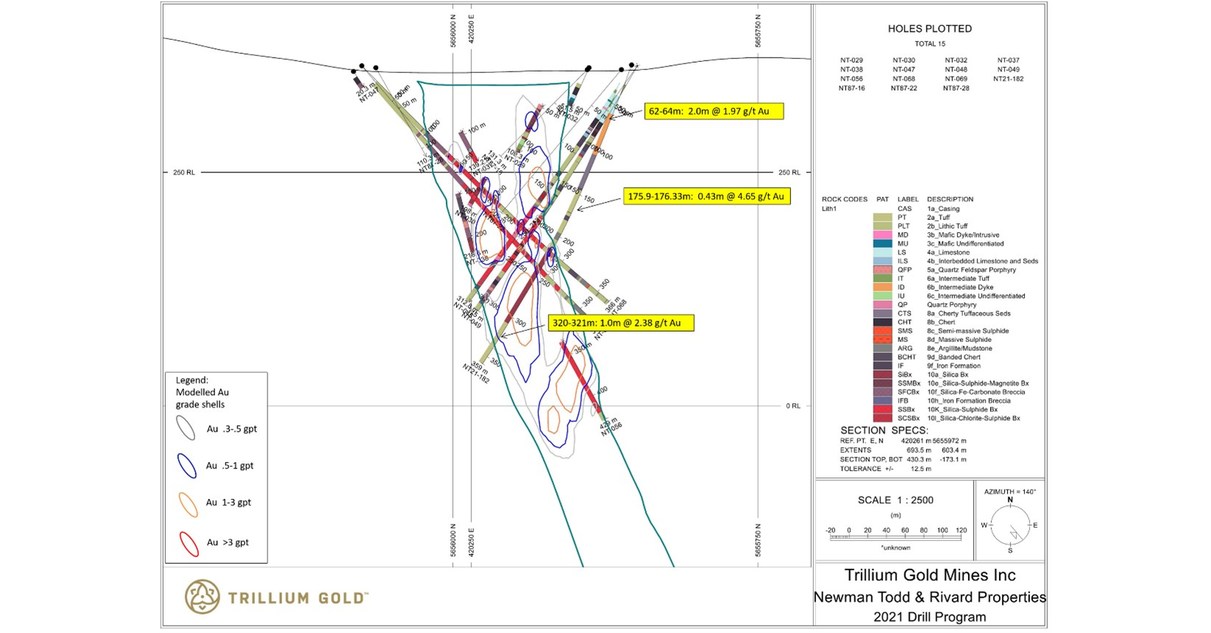 Trillium Gold Extends the NT Zone with Visible Gold and Continued High ...