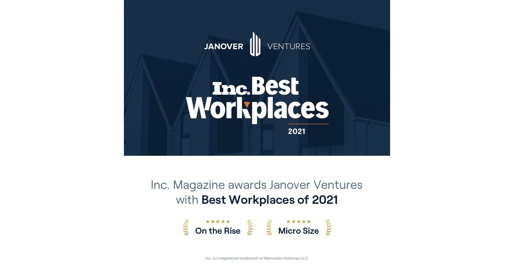 Fintech Startup Janover Inc. Awarded Inc. Magazine's Best Workplaces of ...