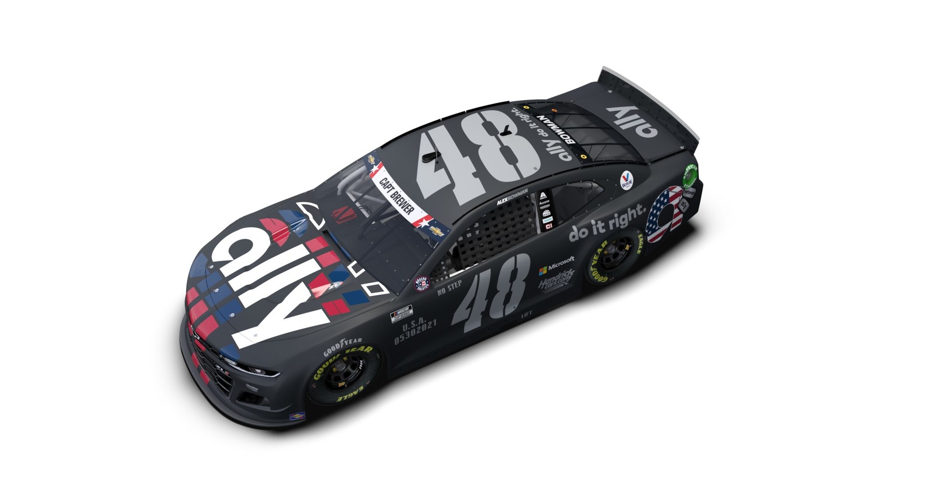 Ally and NASCAR's Alex Bowman reveal paint scheme to honor fallen ...