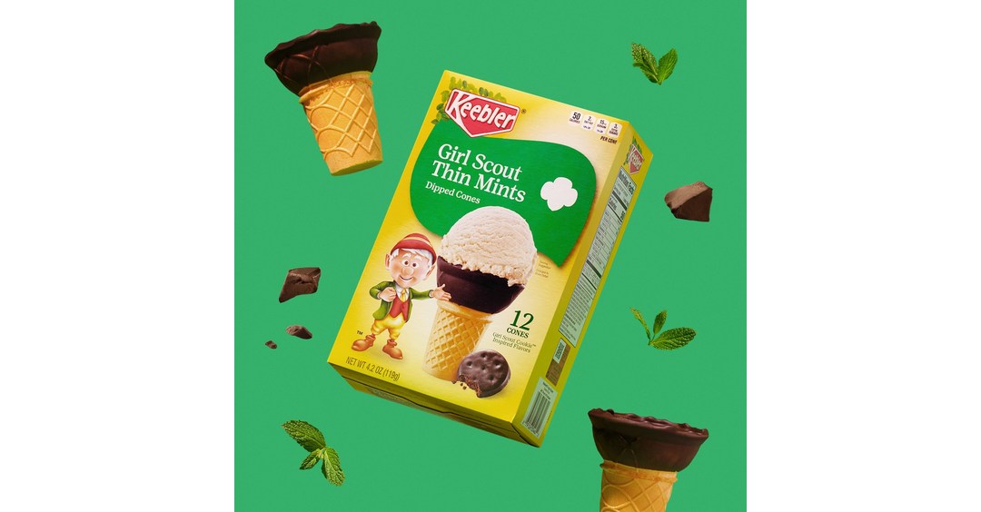Keebler and Girl Scouts Team Up to Introduce Ice Cream Cones Dipped in ...