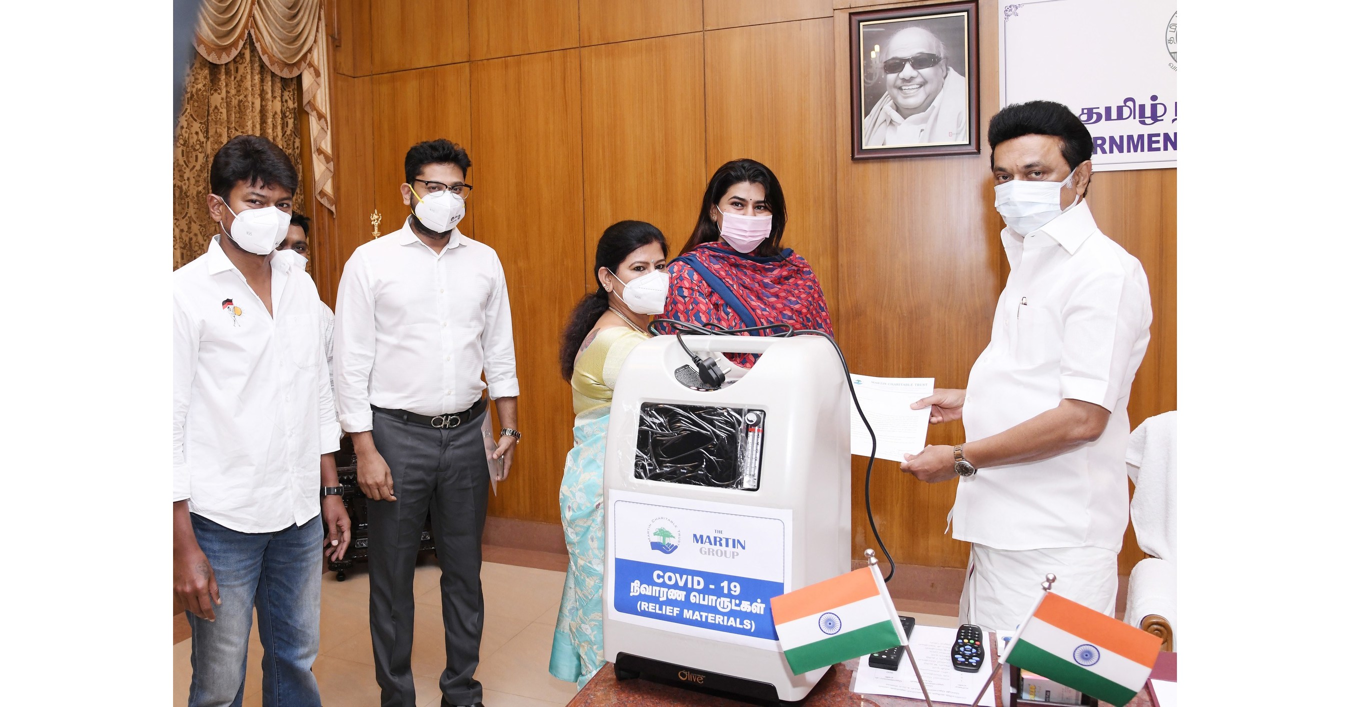 Martin Group donates Rs 3 Crores worth of COVID- 19 relief materials