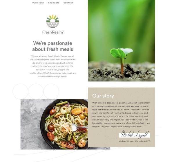FreshRealm Strategic Repositioning to Lead High Growth Fresh Meal ...