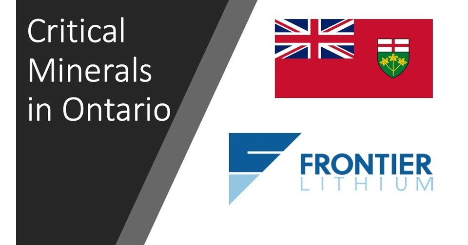 Frontier Lithium to receive funding from Ontario Government for Lithium ...