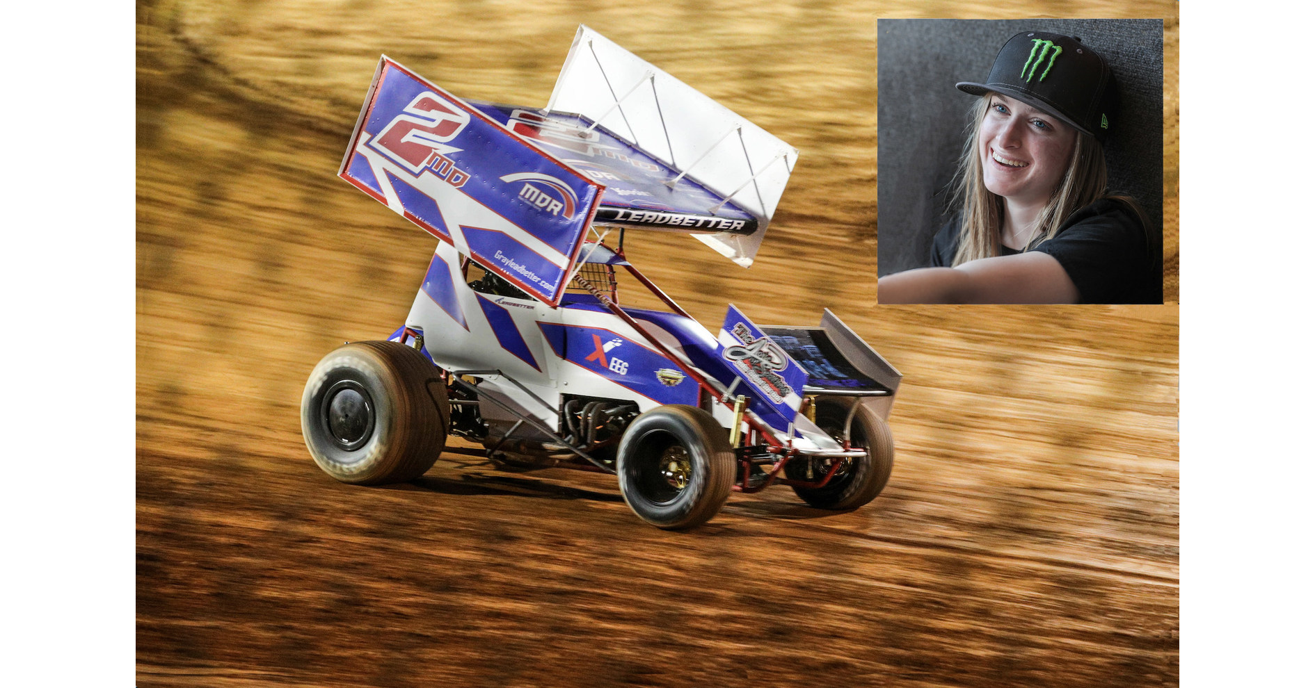 Forget the prom dress. This young woman just got fitted for a Sprint Car
