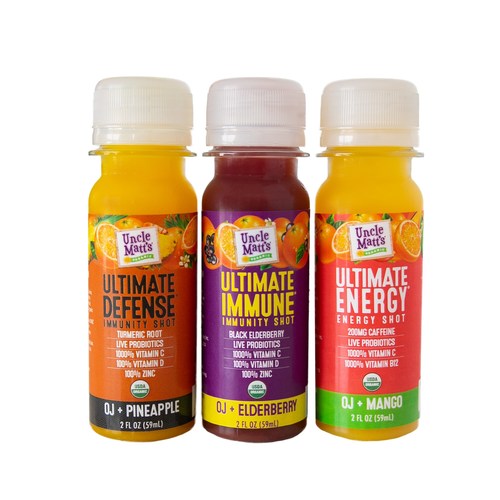 Uncle Matt's Organic® Unveils Line of Ultimate Immunity and Energy Shots