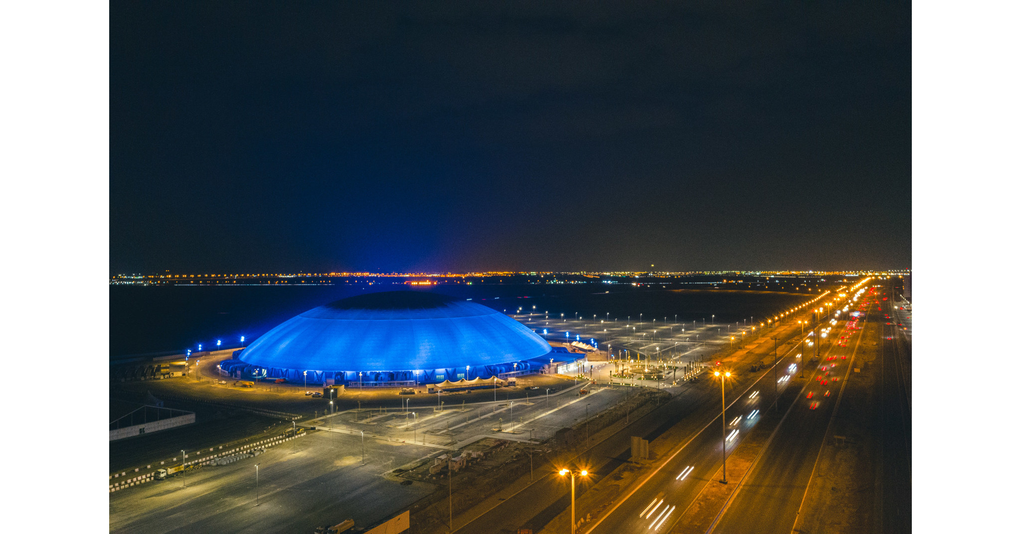 Jeddah Superdome features site-made Geometrica structure