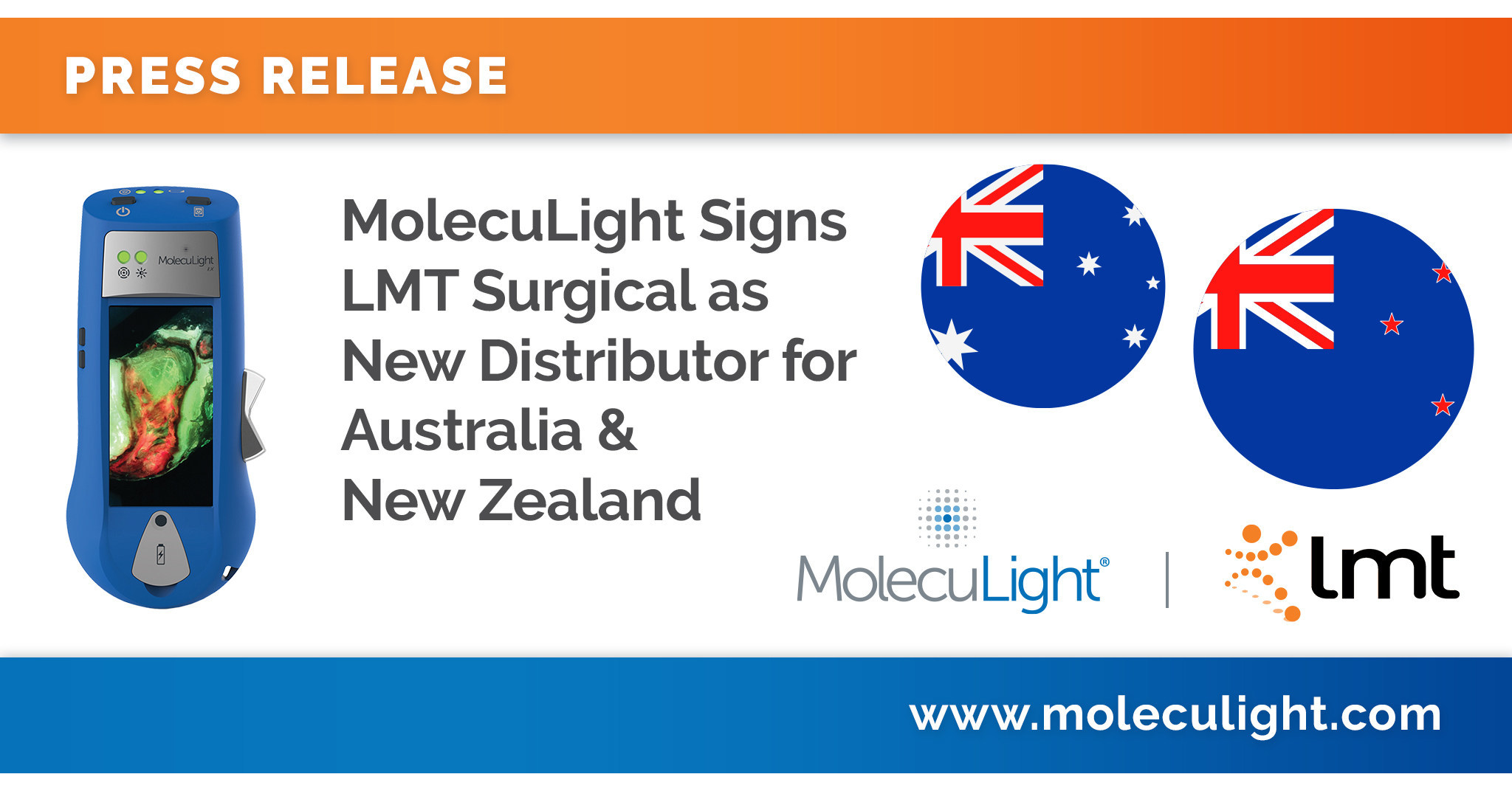 MolecuLight Signs LMT Surgical as New Distributor for Australia and New ...