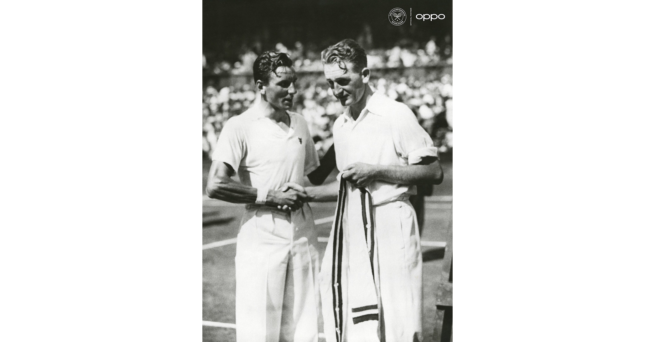 OPPO recolourises iconic tennis images to celebrate the return of Wimbledon