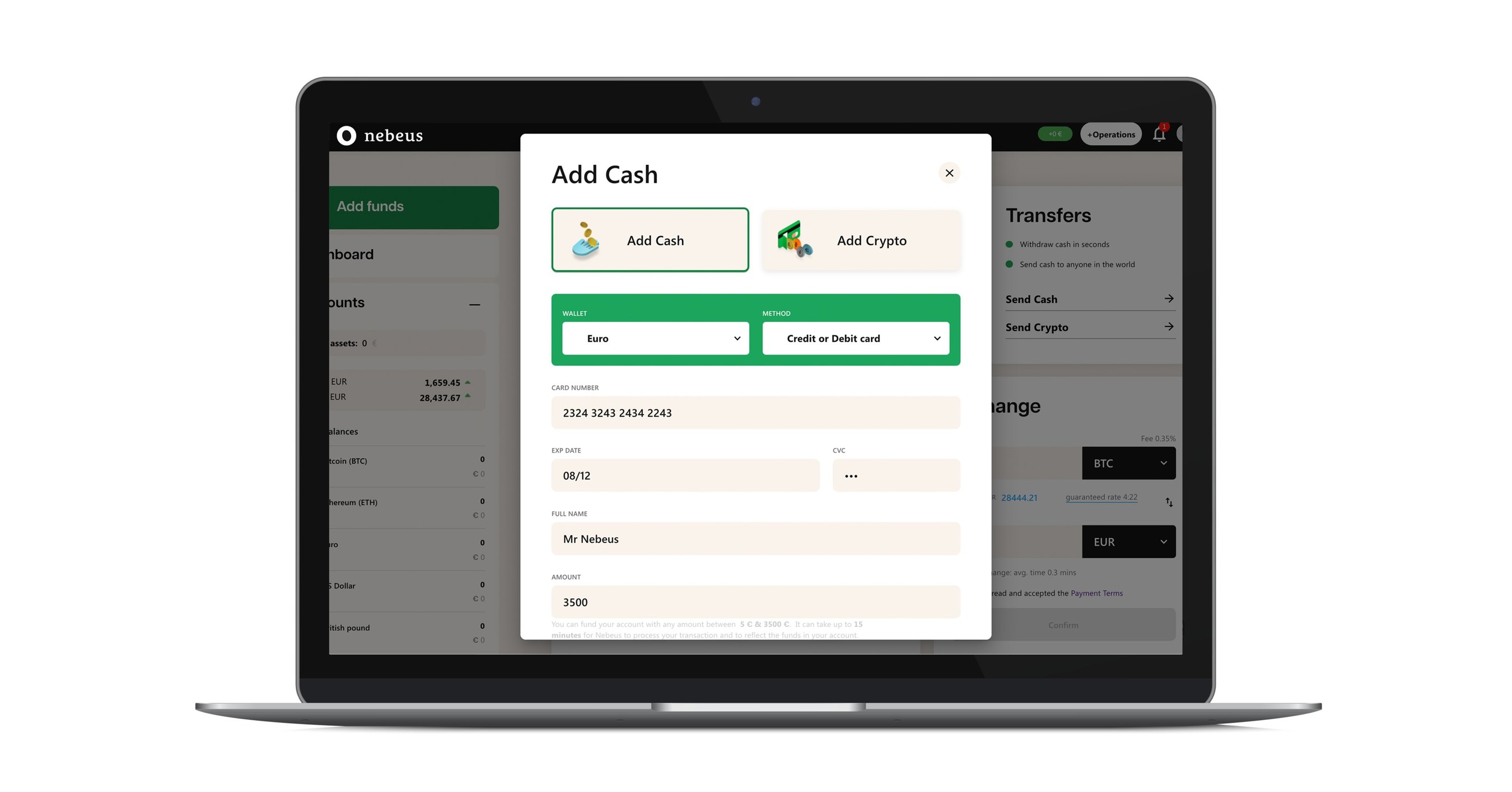 Nebeus lance une offre de transactions gratuites par carte bancaire
