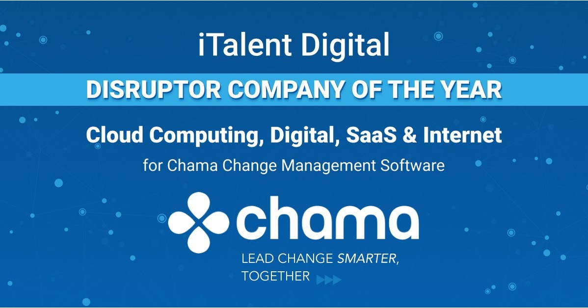 iTalent Digital Named Disruptor Company of the Year for Chama