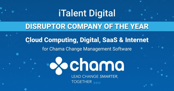 iTalent Digital Named Disruptor Company of the Year for Chama