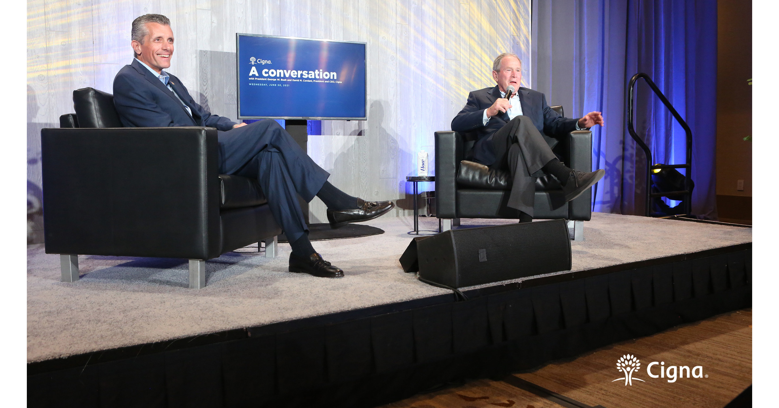 President George W. Bush Joined Cigna Corporation CEO David Cordani to ...