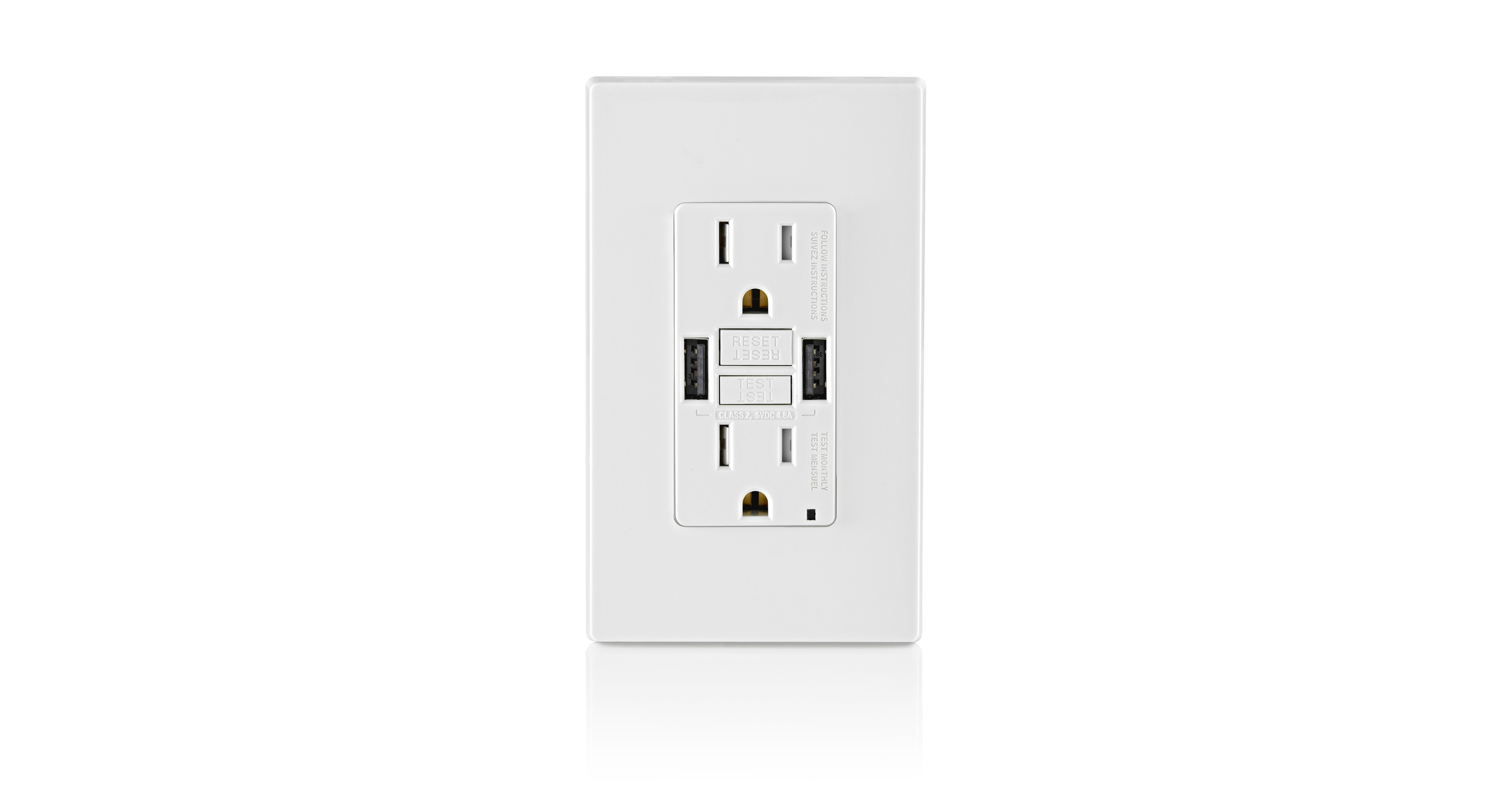 Leviton Introduces New SmartlockPro® Self-Test GFCI Combination USB In ...